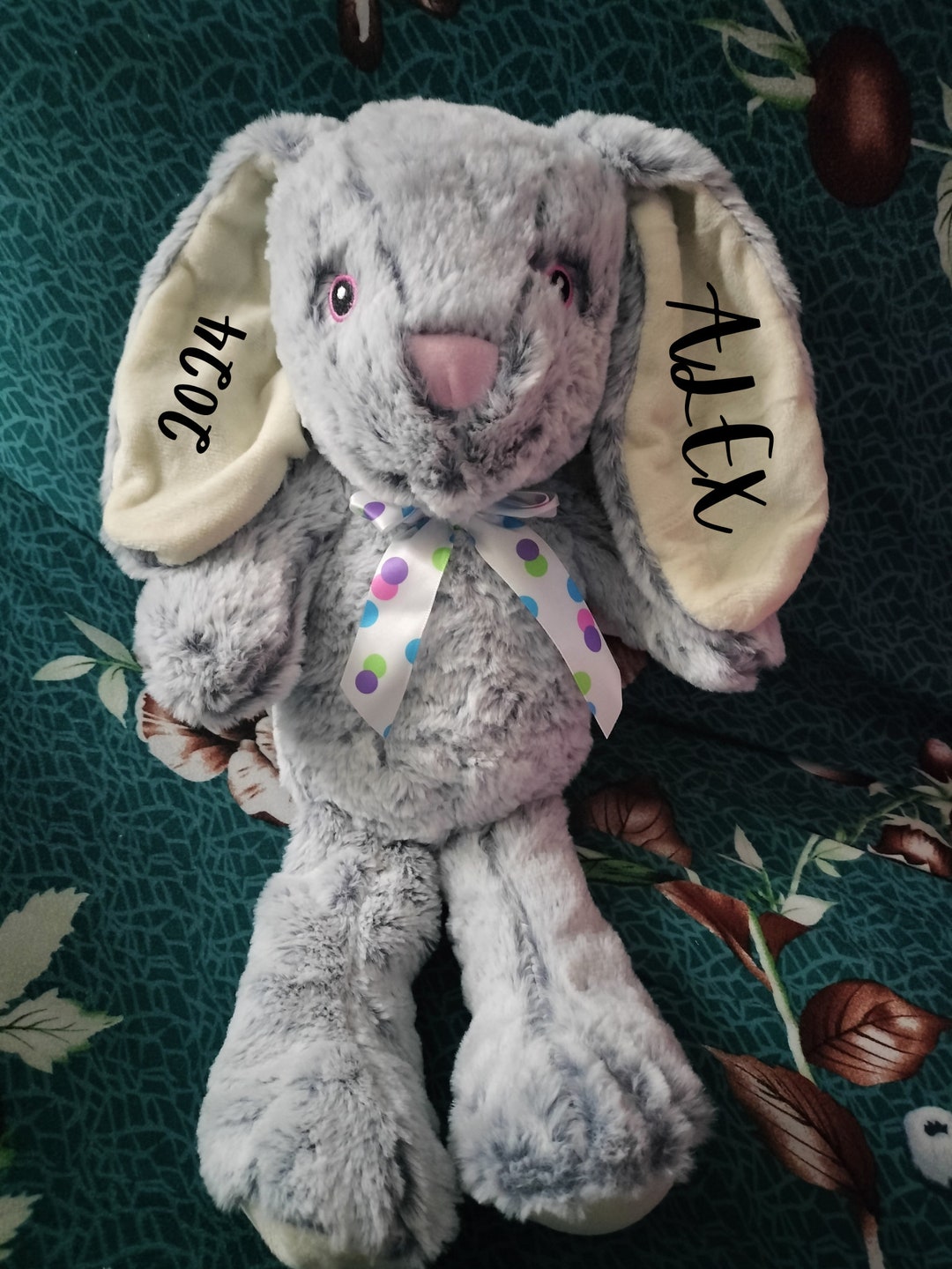 Baby's First Easter Personalized Bunny Stuffed Animal - Etsy