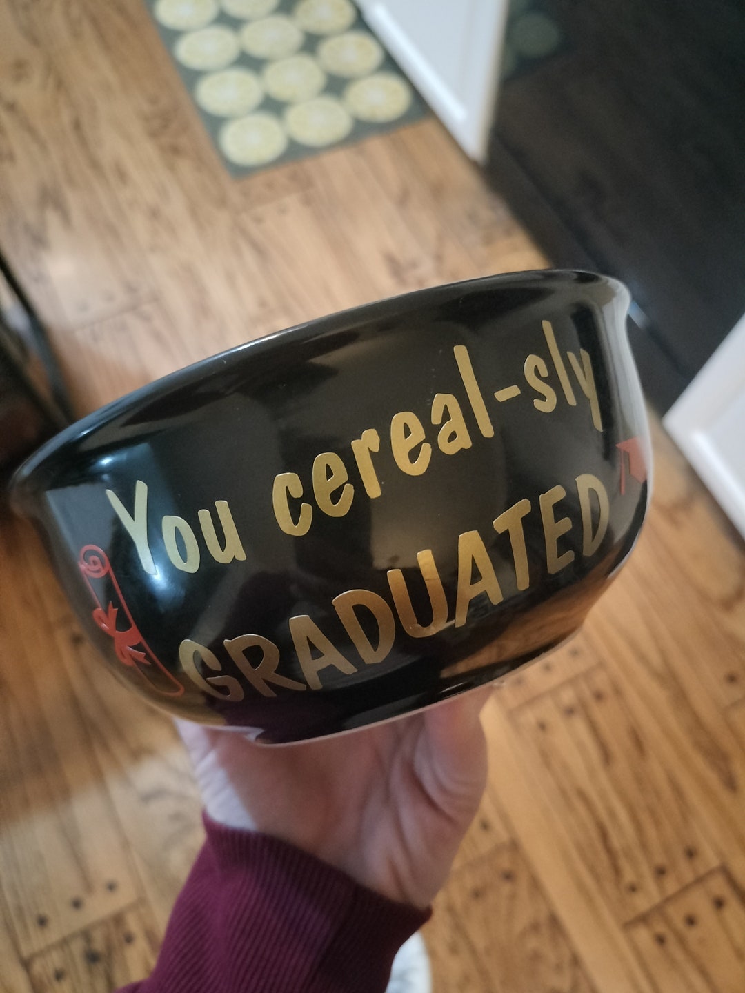 You Cerealsly Graduated Custom Cereal Bowl, Graduation Gift - Etsy