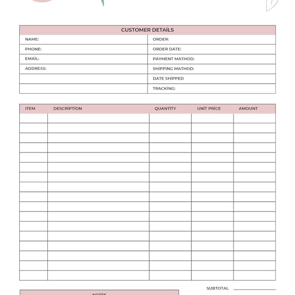 Custom Order Form - Etsy