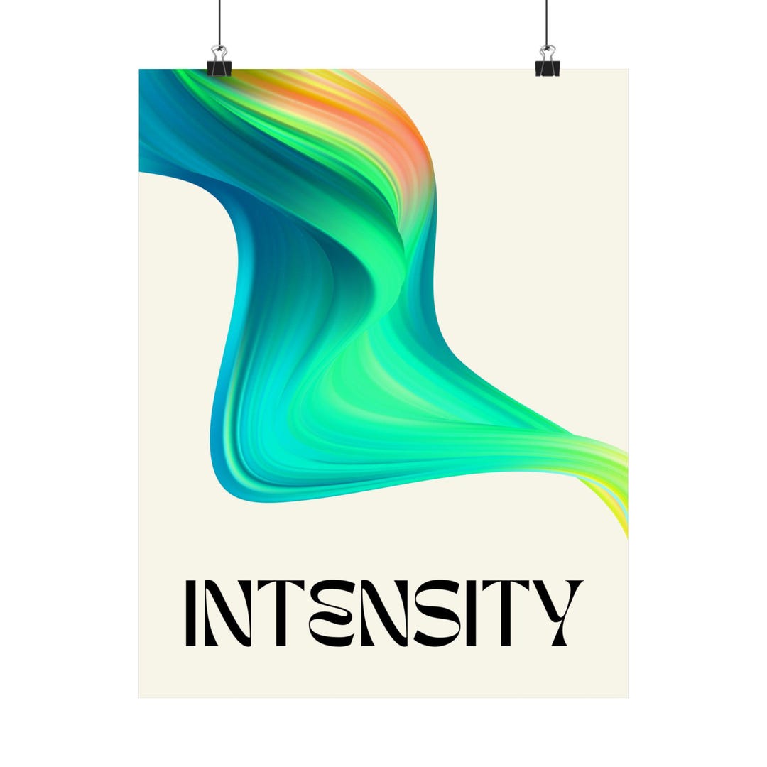 Inspirational Fluid Ink Print Poster INTENSITY - Etsy