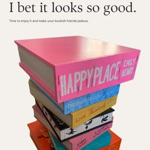 How to Build Your Own Book Stack End Table Stacking Books - Etsy