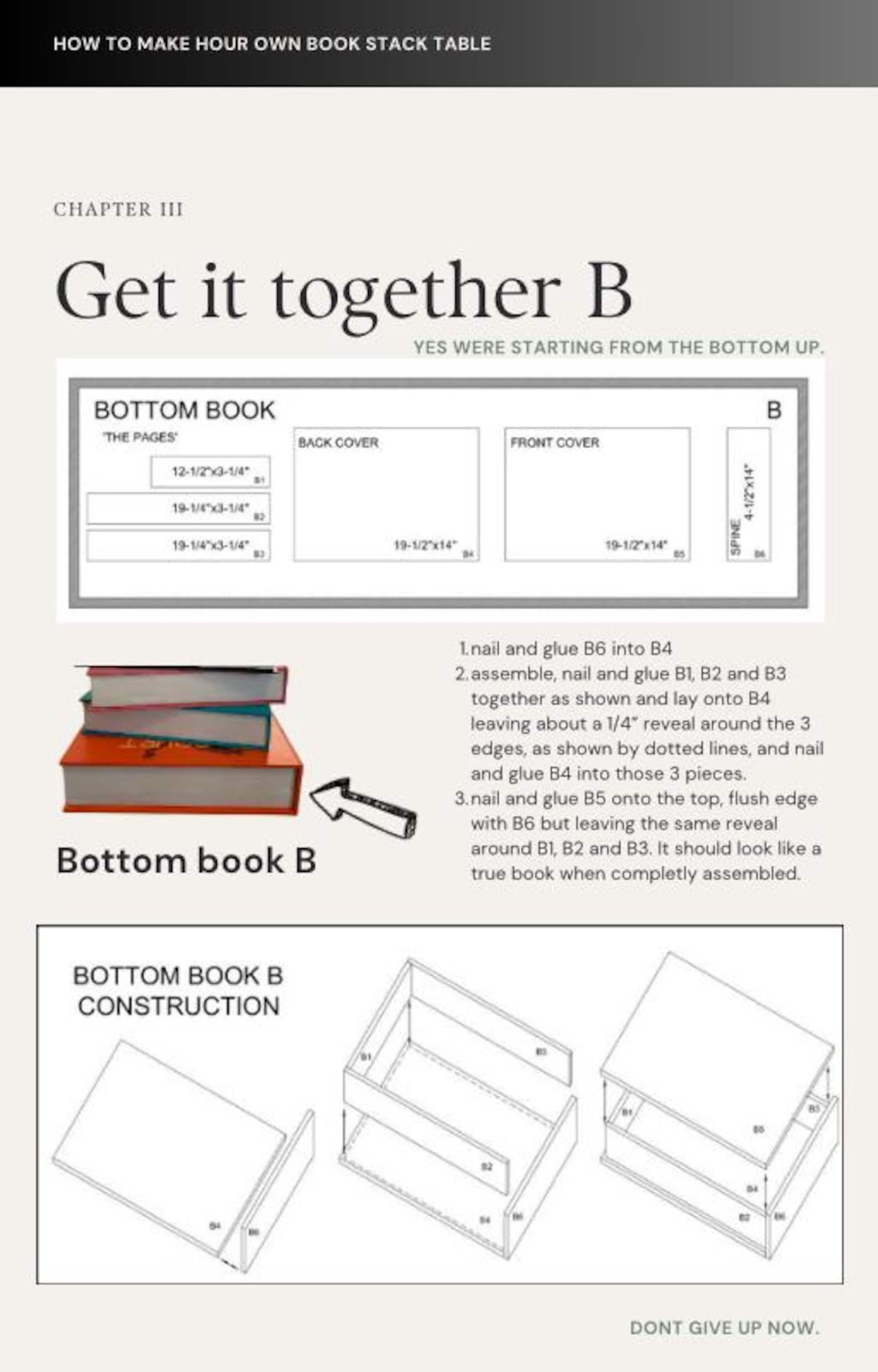 How to Build Your Own Book Stack End Table Stacking Books - Etsy