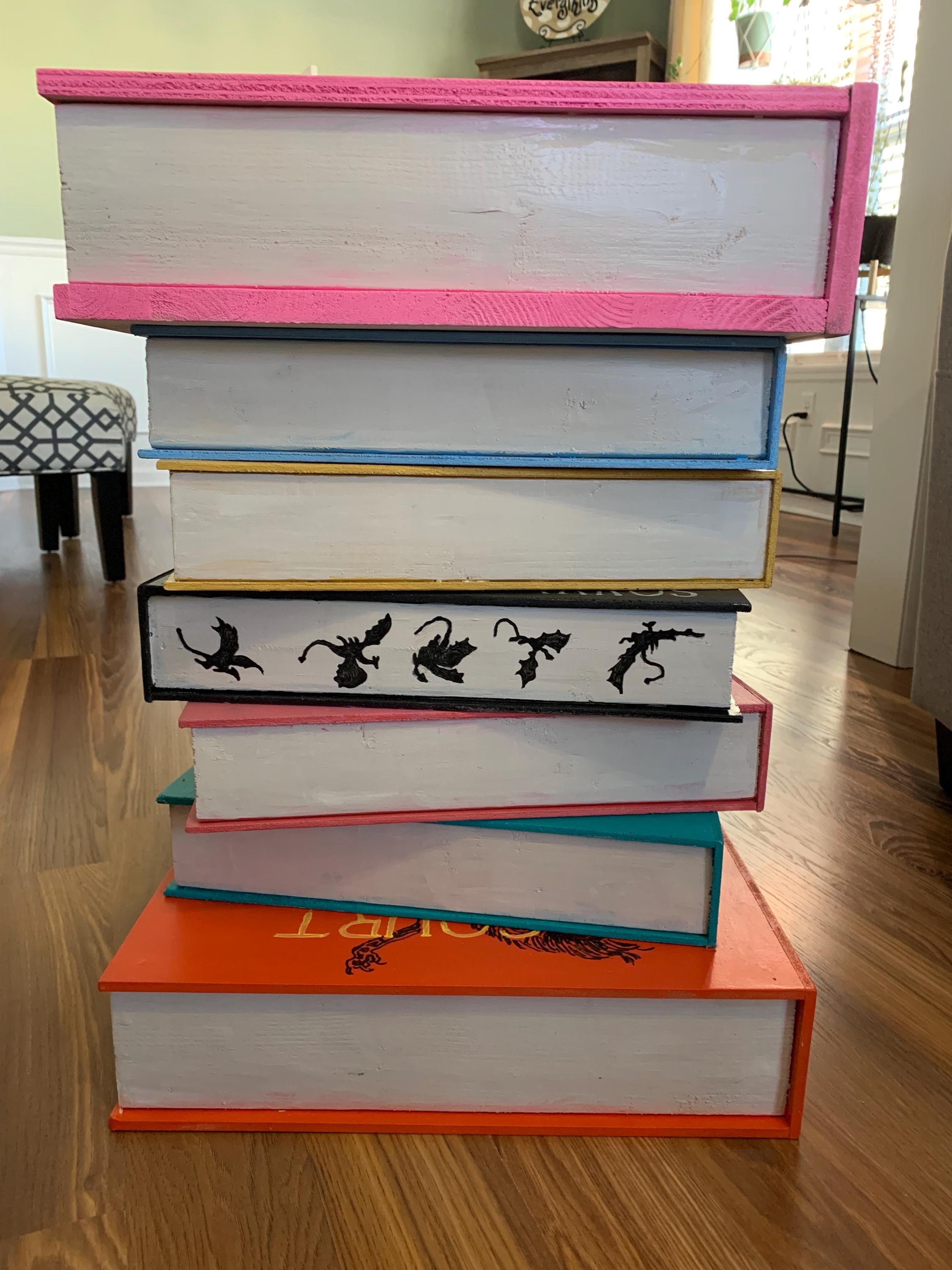 How to Build Your Own Stacking Book Stack End Table / Digital Download ...