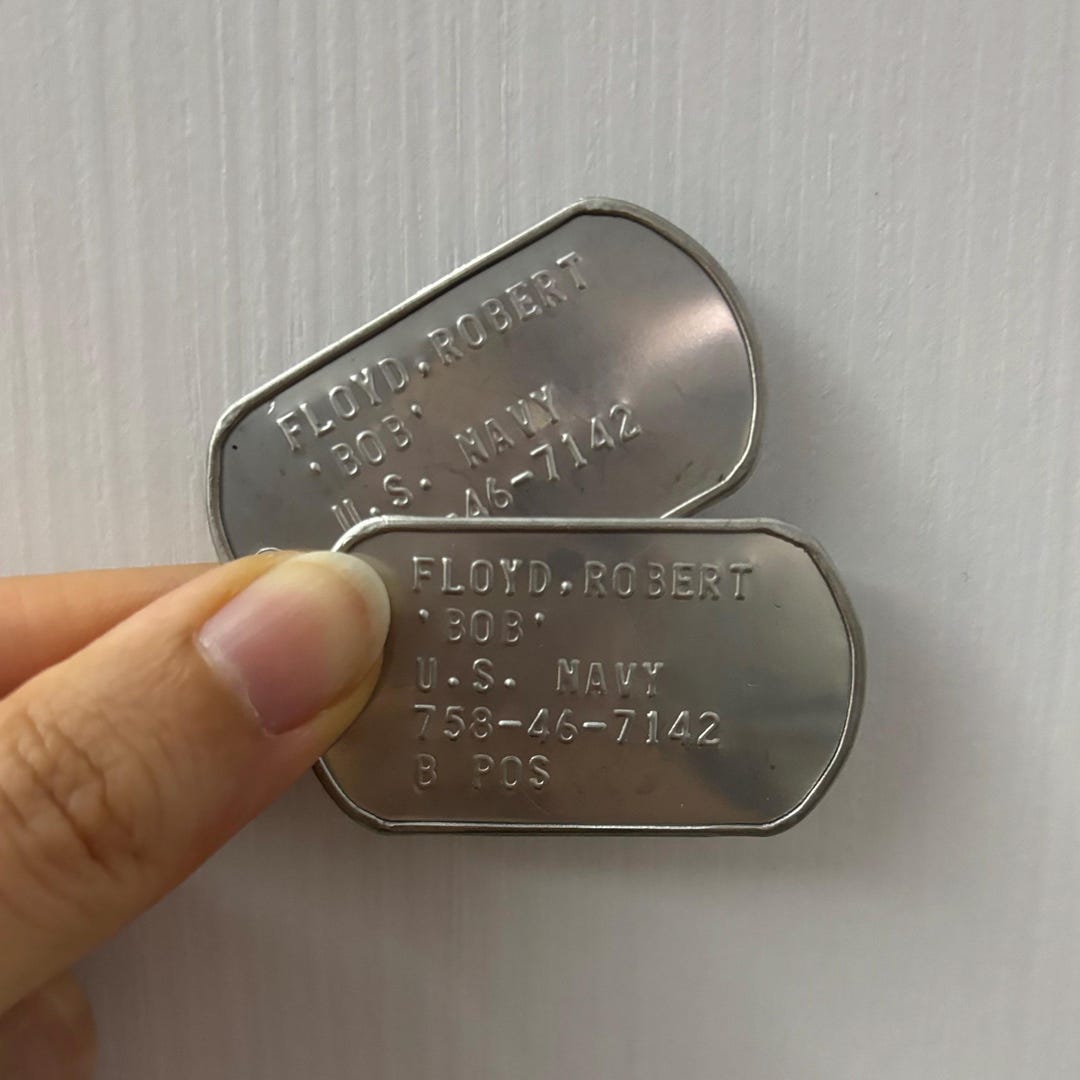 Buy BOB Robert Floyd - Top Gun US Army Dog Tag ID Online in India - Etsy