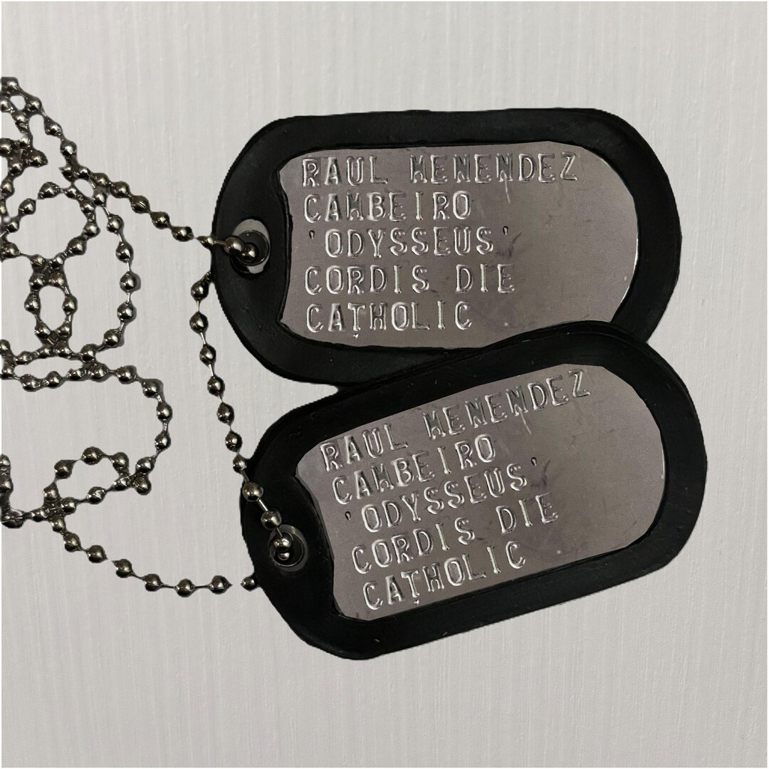 Call of Duty Raul Menendez - US Army Dog Tag ID Cosplay Dog Tags Set ...