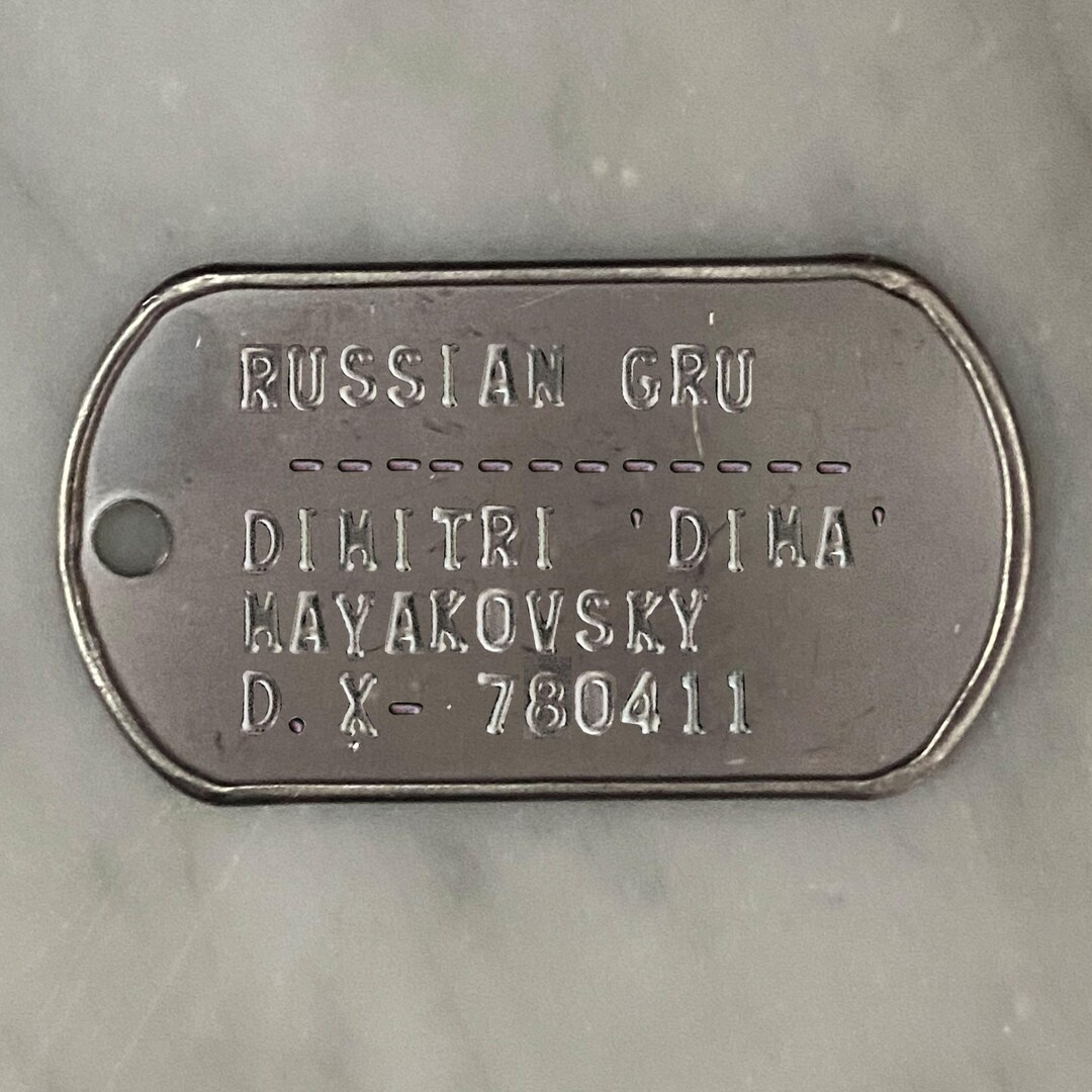 Battlefield Dimitri DIMA Mayakovsky US Army Dogtag ID Set Cosplay ...