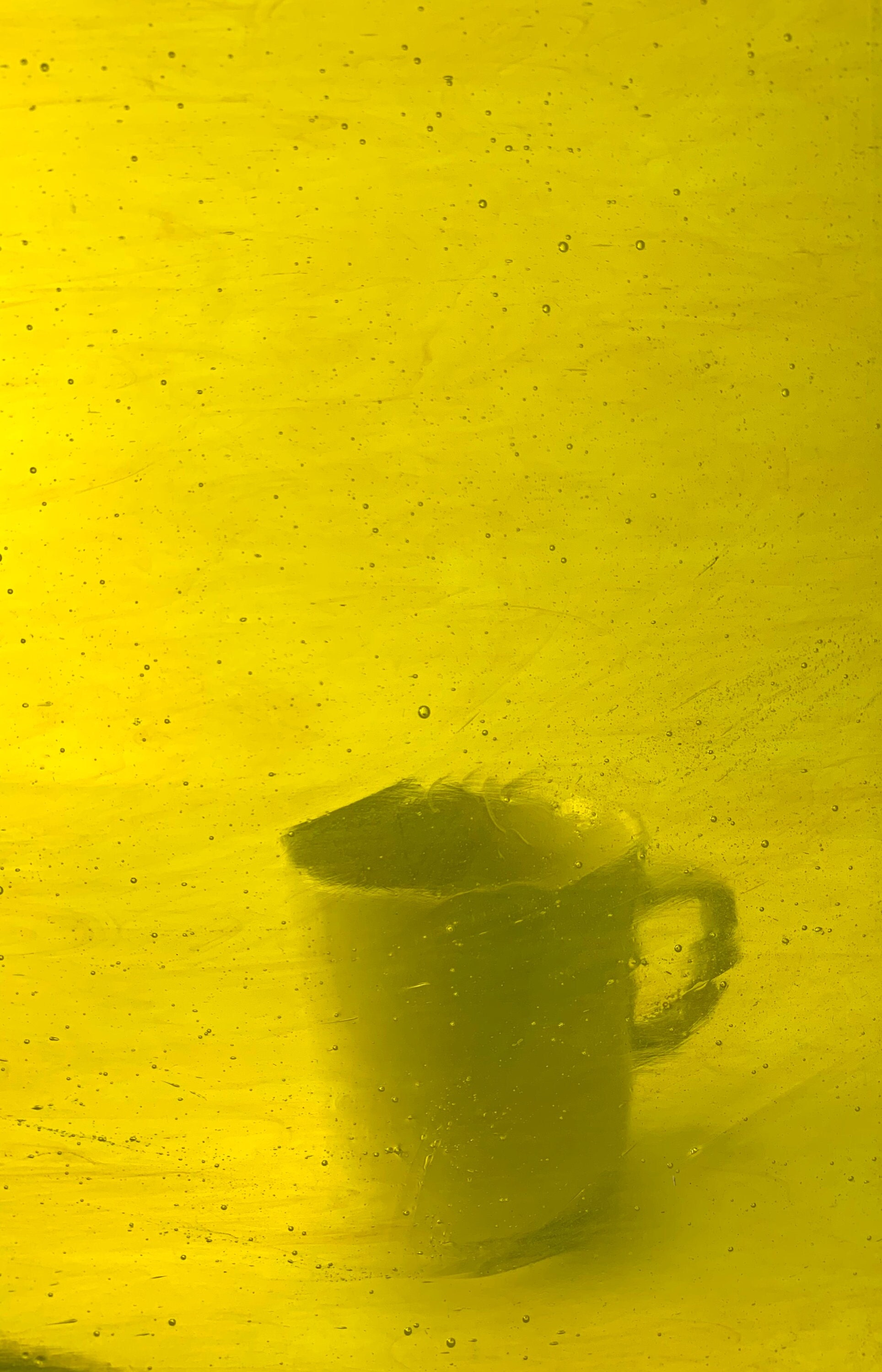 Yellow Stained Glass Sheet Transparent for Mosaic Sun Catchers 3mm 20cm ...