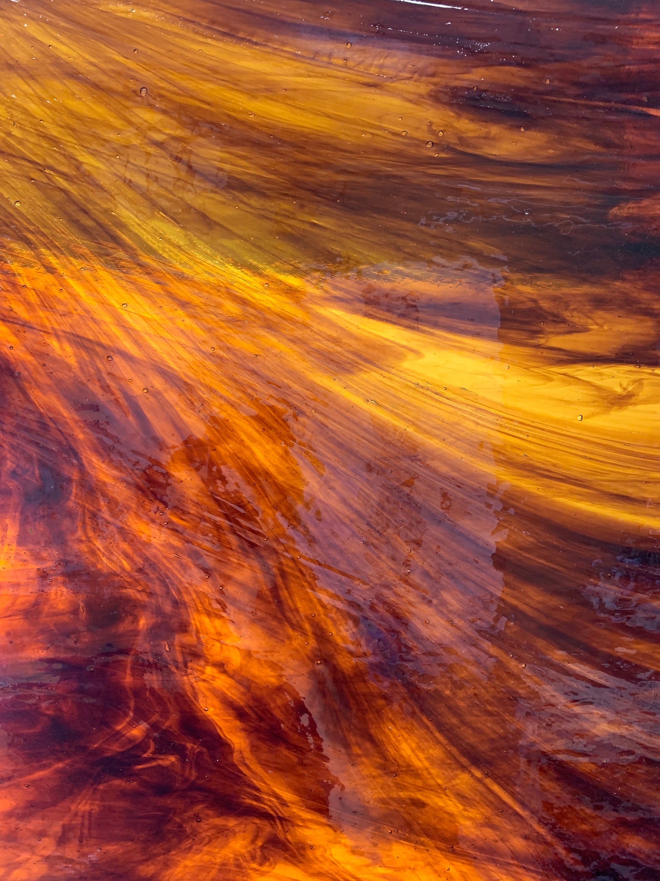 Brown Stained Glass Sheet Semi-translucent for Mosaic Sun Catchers 3mm ...