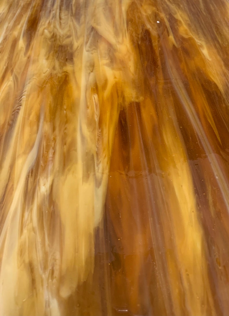 Amber Glass Sheet Opalescent for Mosaic Sun Catchers 3.5 Mm 20cm 20cm ...