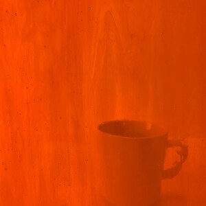 Orange Stained Glass Sheet Translucent for Mosaic Sun Catchers 2.5cm ...