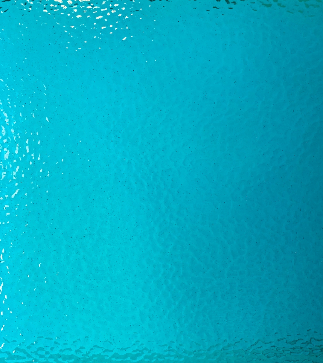 Blue Stained Glass Sheet Transparent Hammered for Mosaic Sun Catchers ...