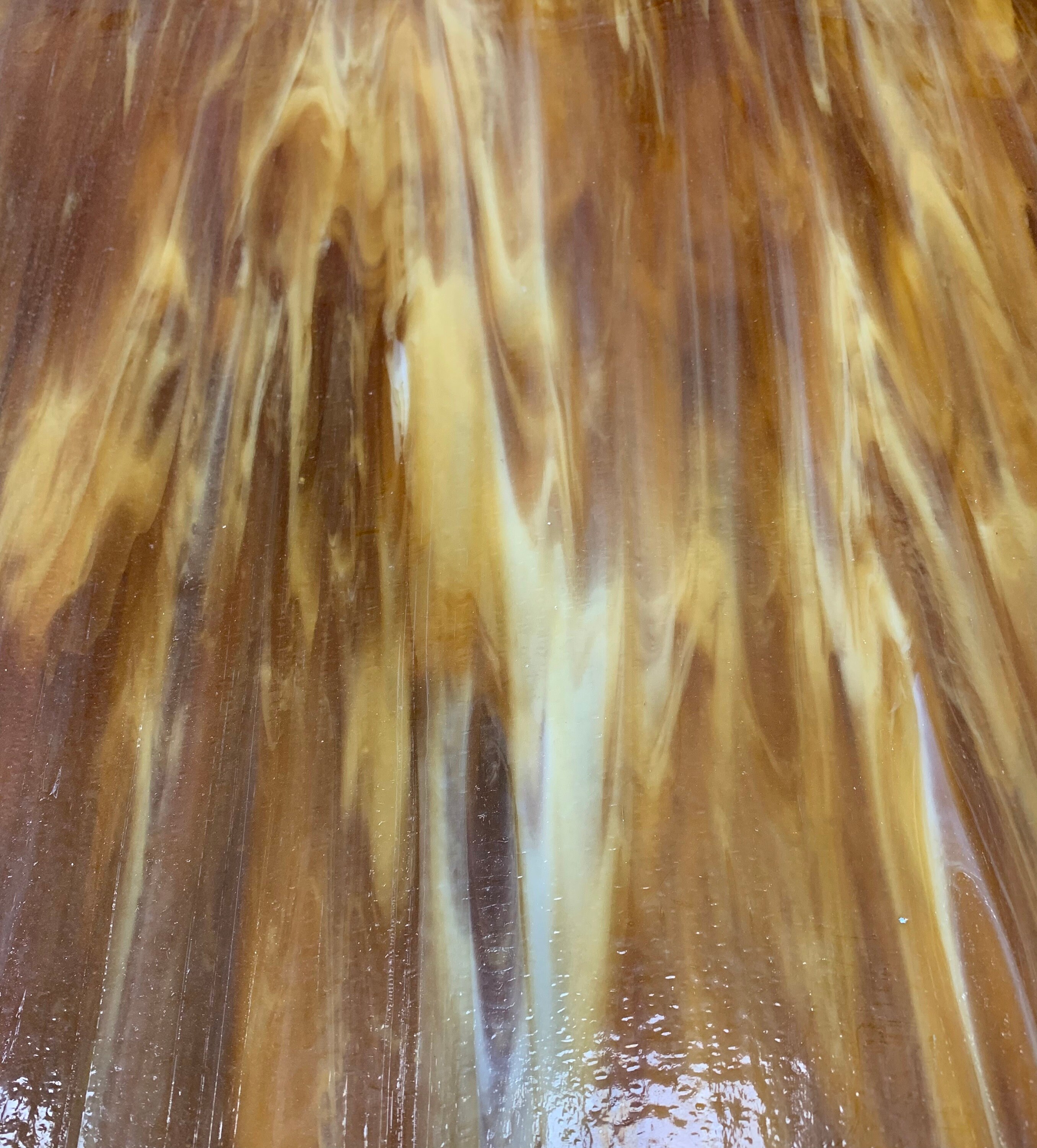 Amber Glass Sheet Opalescent for Mosaic Sun Catchers 3.5 Mm 20cm 20cm ...