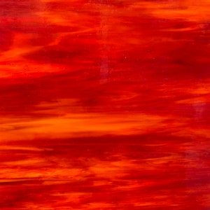 Red Stained Glass Sheet Semi-translucent for Mosaic Sun Catchers 3.5mm ...