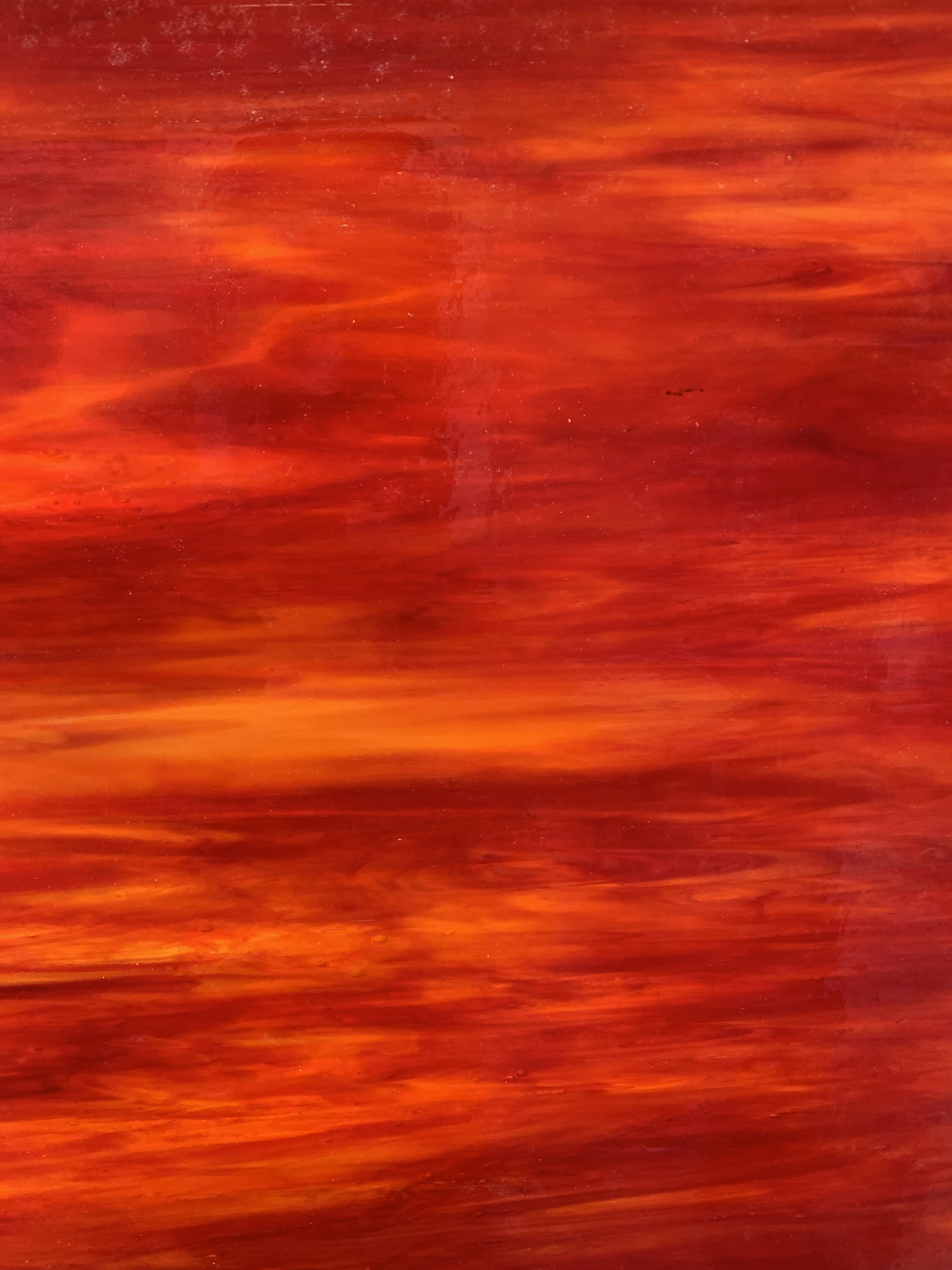 Red Stained Glass Sheet Semi-translucent for Mosaic Sun Catchers 3.5mm ...