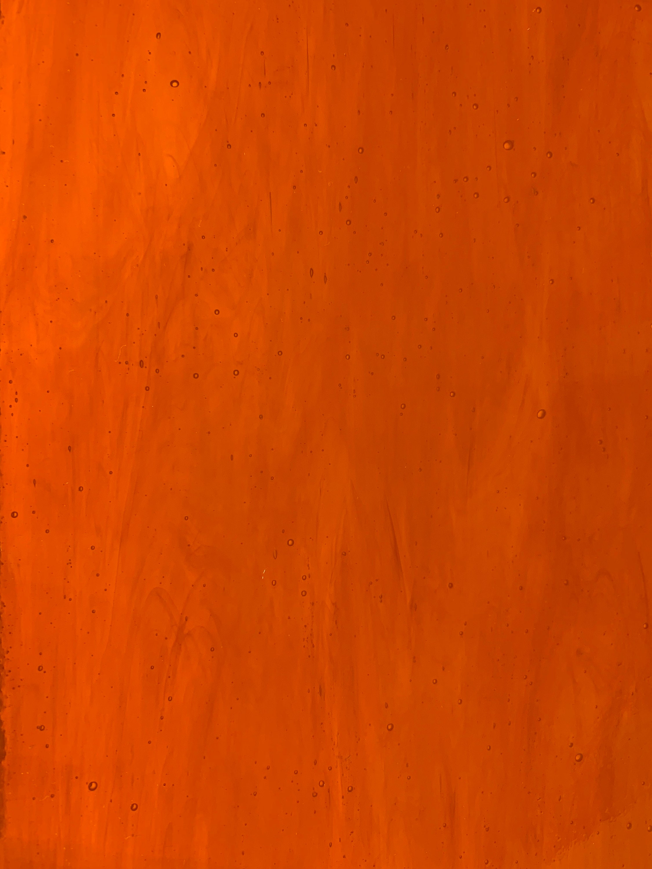 Orange Stained Glass Sheet Translucent for Mosaic Sun Catchers 2.5cm ...