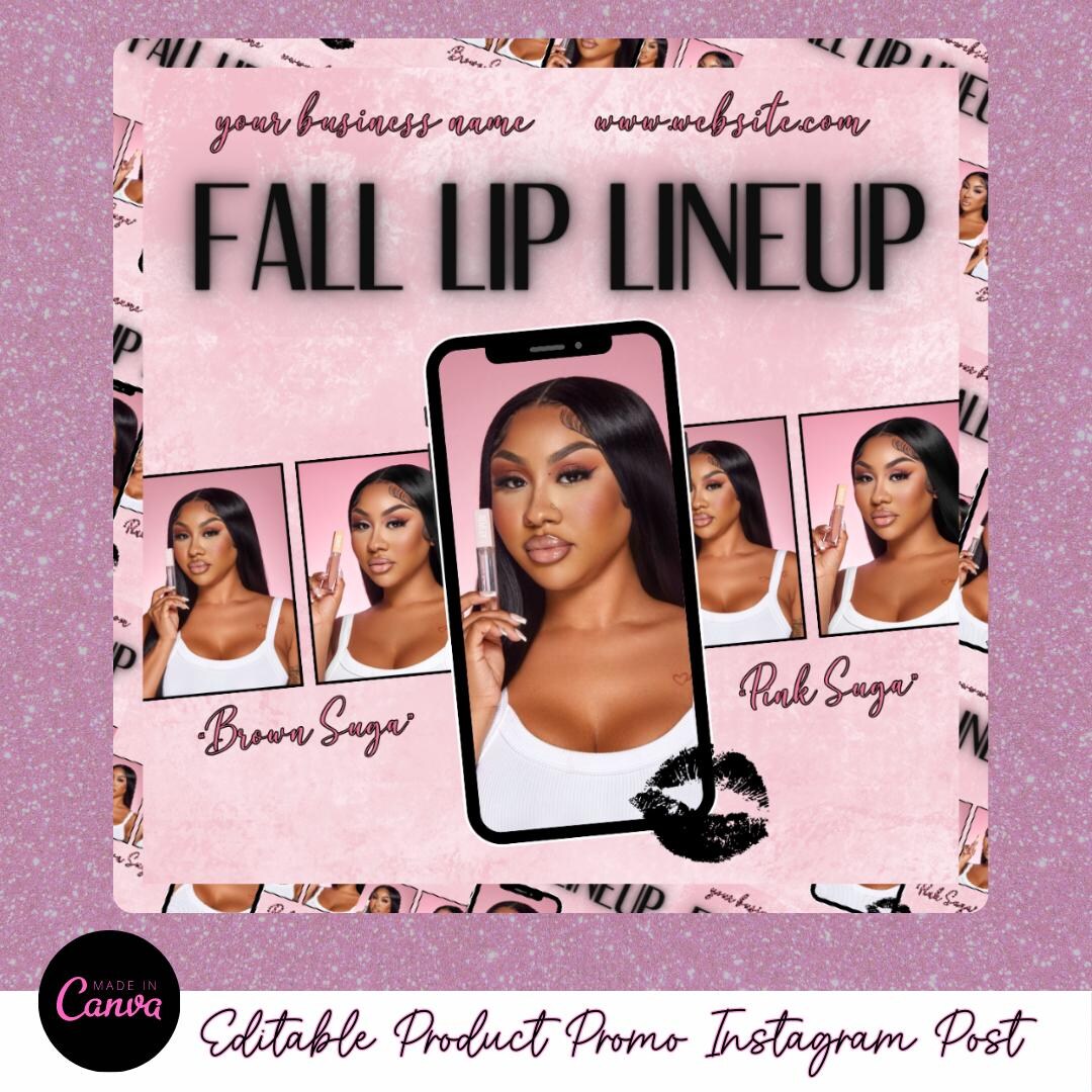 Product Promotion Flyer, Lip Product Promo, Company Promo Flyer, Makeup ...