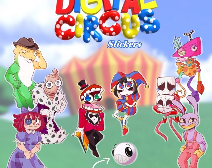 The Digital Circus TADC Stickers 2.5in - Etsy
