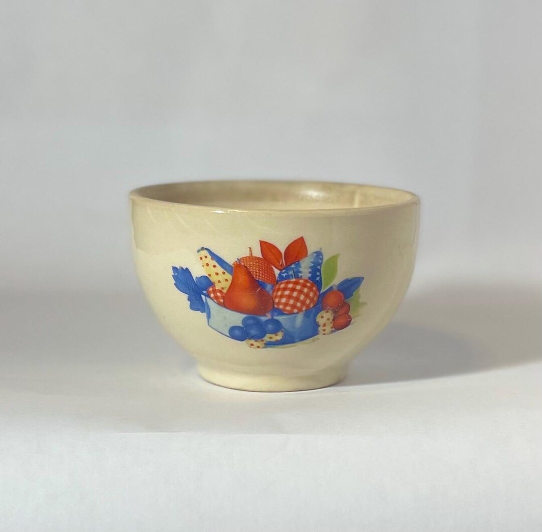 Vintage Universal Pottery Calico Fruit Pattern Fruit Bowl, Small ...