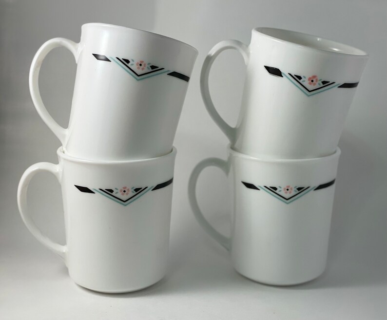 Vintage Corningware Coffee Mugs or Tea Set of 4 Zenith - Etsy