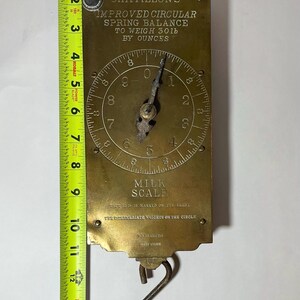 Vintage Hanging Chatillon’s Milk Scale, Antique Large Metal Weigher for ...