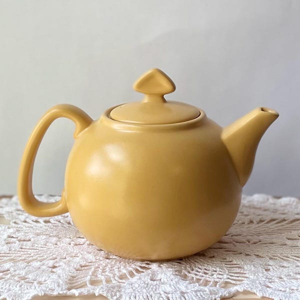 Yellow Teapot - Etsy