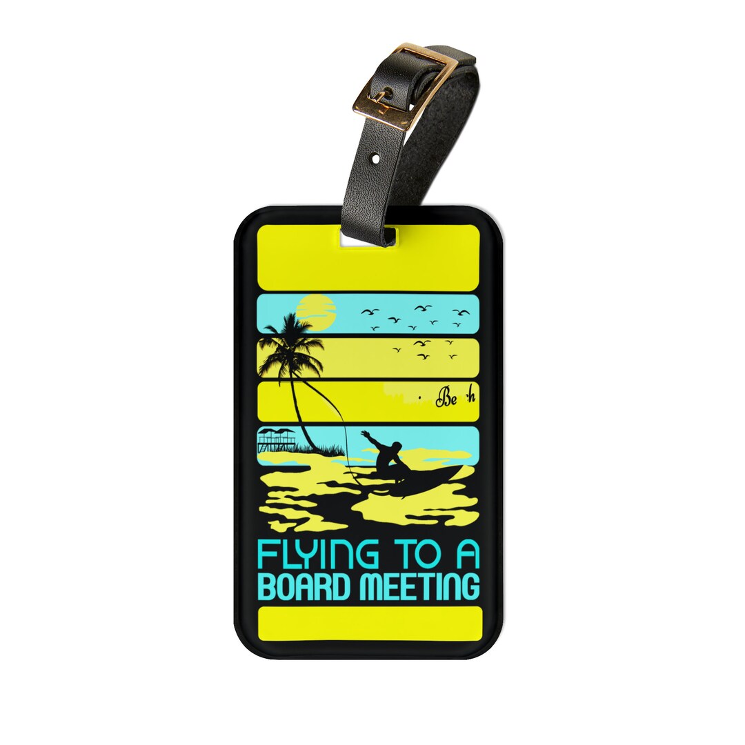 Surfer Gift Surfer Luggage Tag Funny Surfing Laggage Tag - Etsy