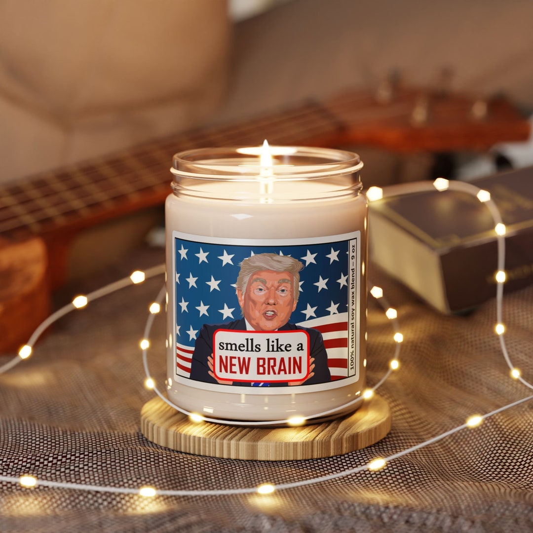 Trump Brain Surgery Gift | Funny Brain Surgery Candle | Trump Brain ...