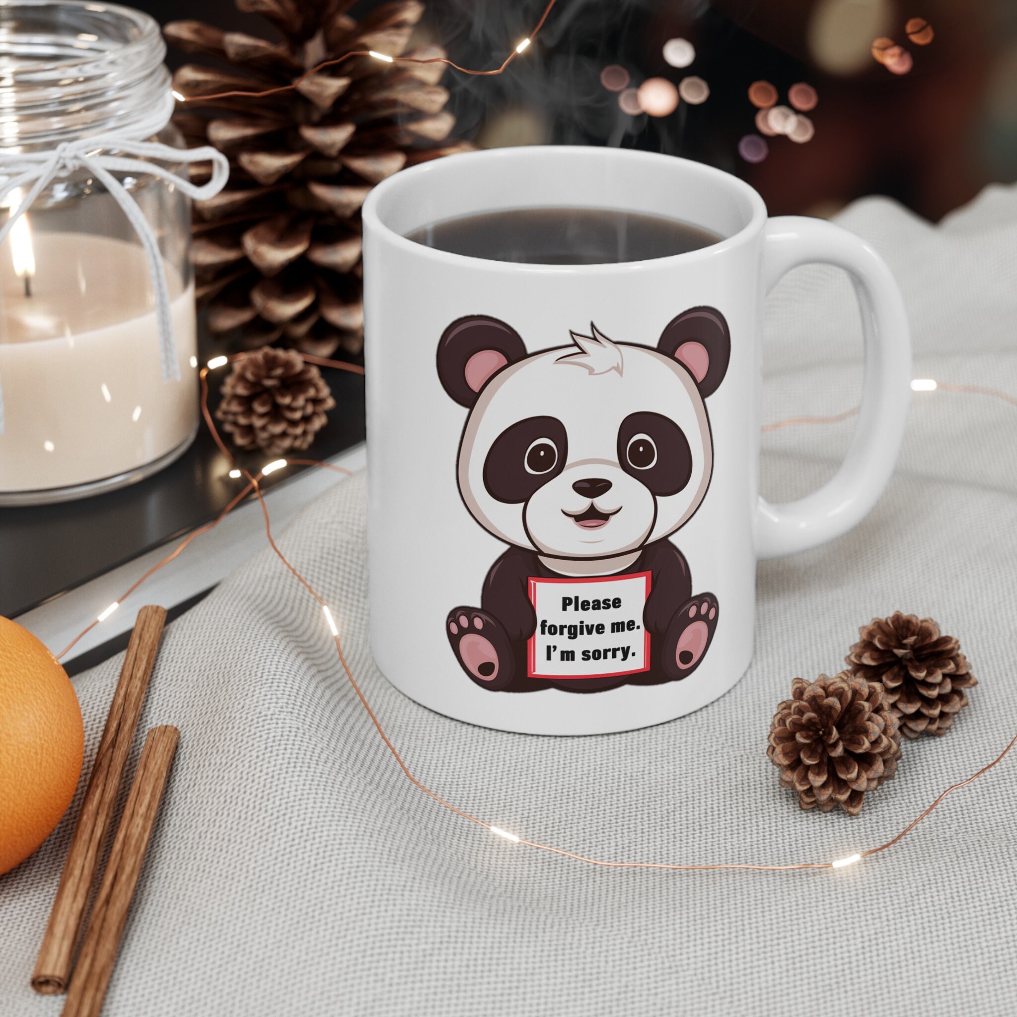 Apology Gift Panda Apology Mug Please Forgive Me 11oz Coffee Mug - Etsy UK