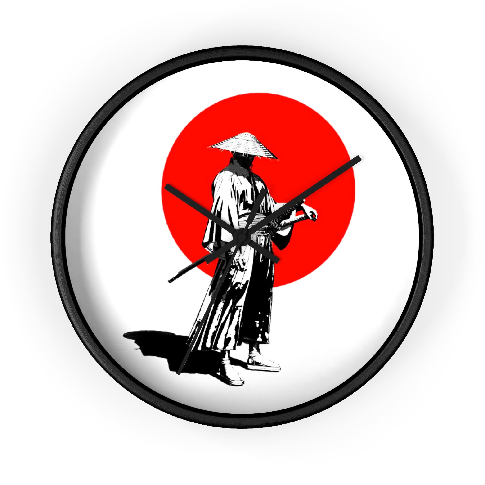 Ronin Samurai Wall Clock Samurai Clock Samurai Decor - Etsy