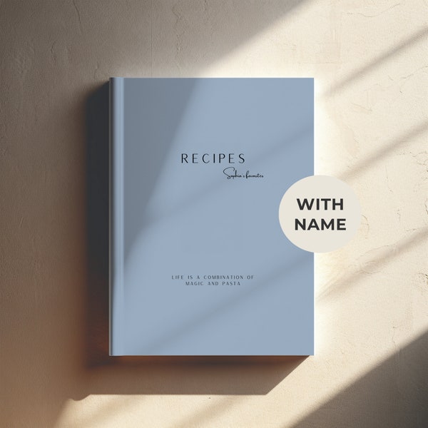Recipe Notebook - Etsy