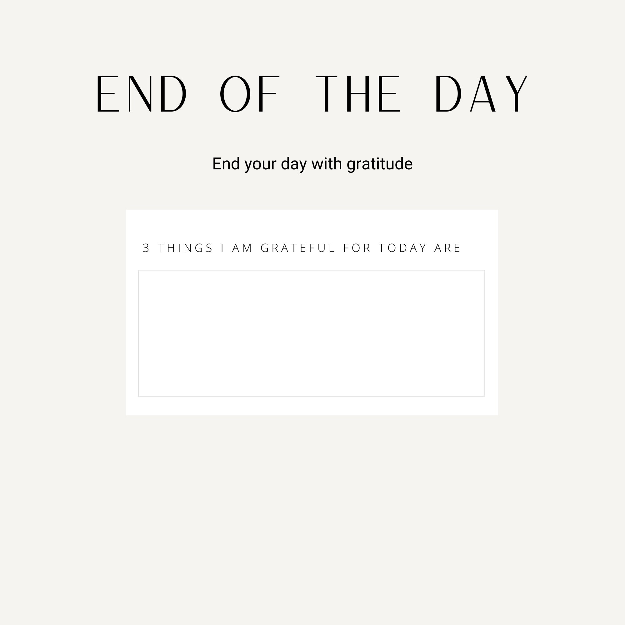 Simple Printable Gratitude Journal With Affirmations for Daily ...