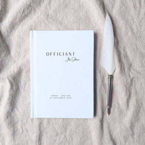 Personalized Officiant Book Wedding Officiant Gift Wedding Officiant ...