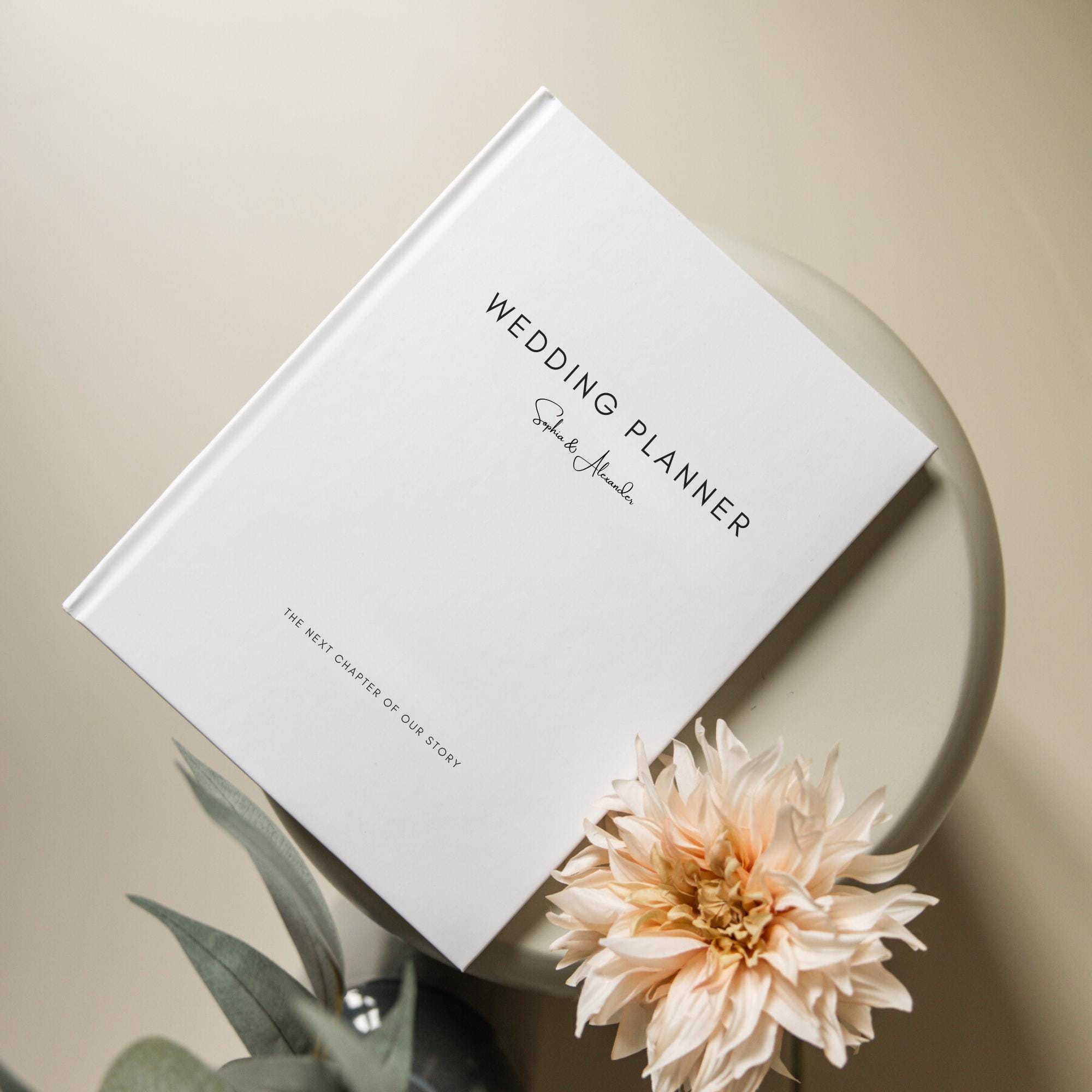 Personalized Wedding Planner Book: Hardcover Bridal Journal, Engagement ...
