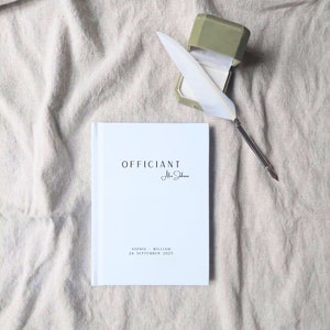 Personalized Officiant Book Wedding Officiant Gift Wedding Officiant ...