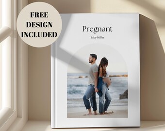 Custom Maternity Photo Album Printed – Personalized Pregnancy Photo ...