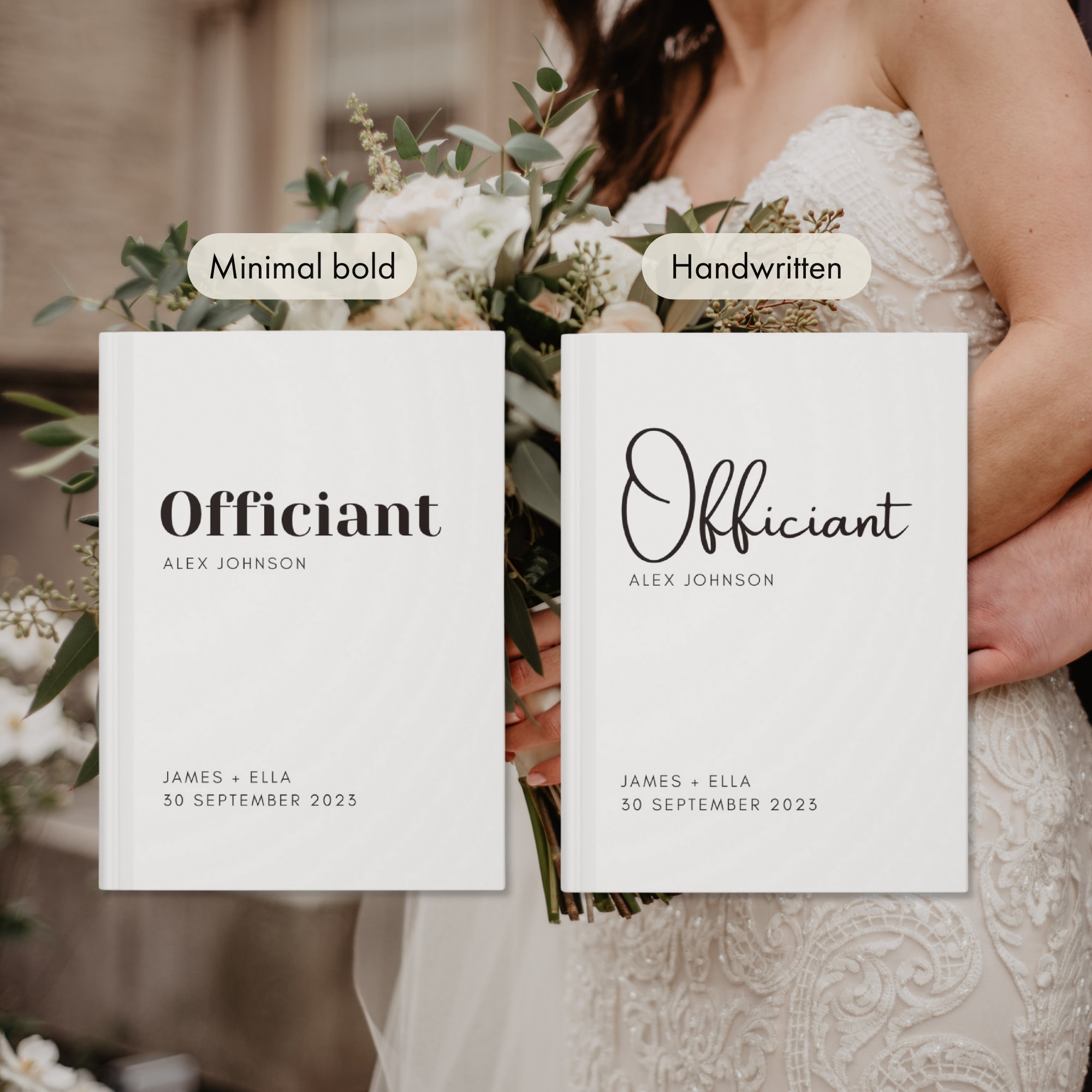 Personalized Officiant Book Wedding Officiant Gift Wedding Ceremony ...