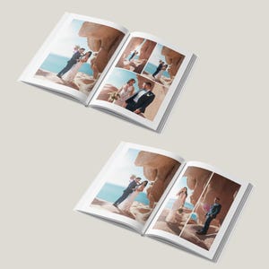 Sage Green Wedding Photo Album - 11x8 Custom Wedding Keepsake With ...