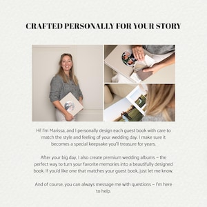 Custom Wedding Photo Guest Book: Personalized Album for Messages ...