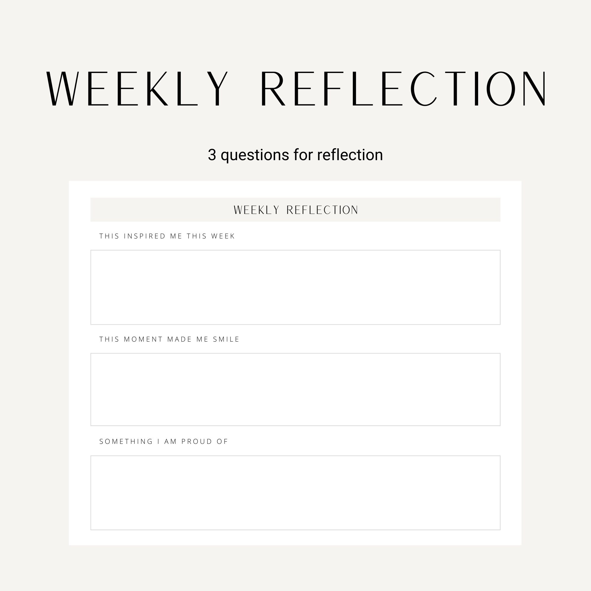 Simple Printable Gratitude Journal With Affirmations for Daily ...