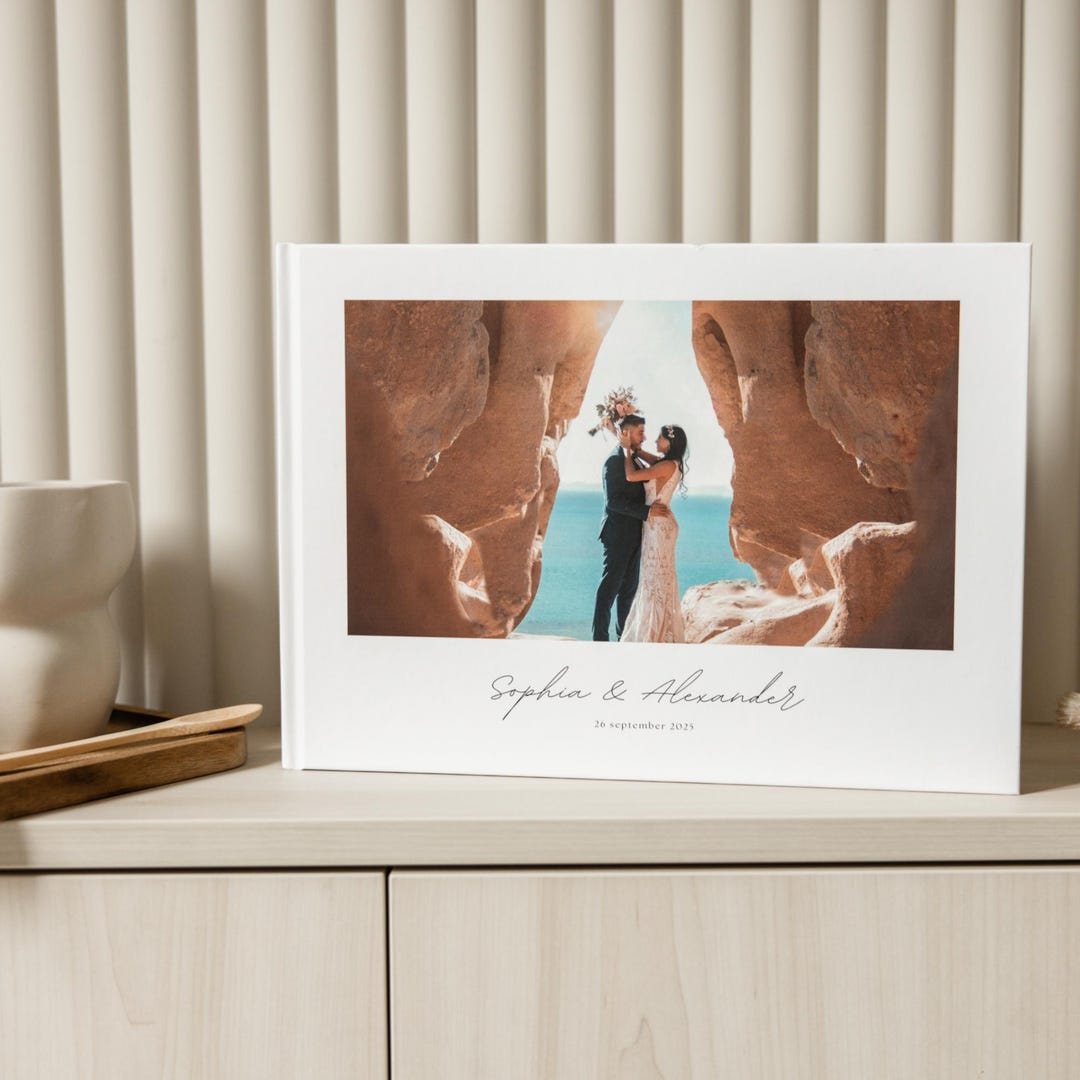 Wedding Keepsake Photo Album With Photo Cover and Done for You Service ...