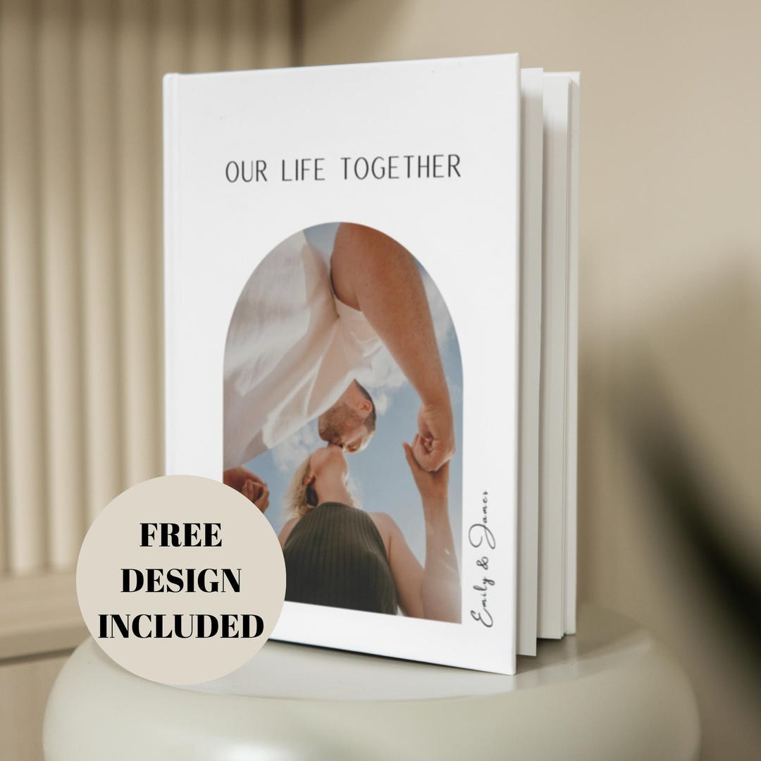 Personalized Photo Book of Couple (11x8") With Aesthetic Layout as ...