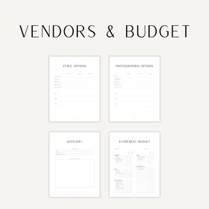 Elopement Planner Template: Checklist & Moodboard (PDF Download) - Etsy