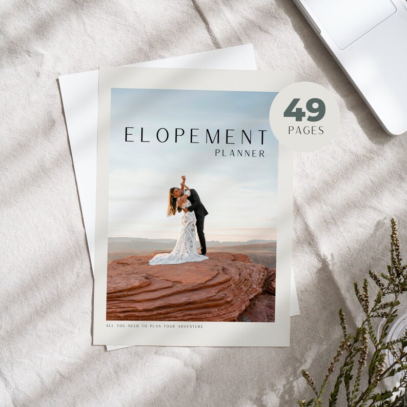 Printable Elope Wedding Planner With Checklist and Elopement Moodboards ...