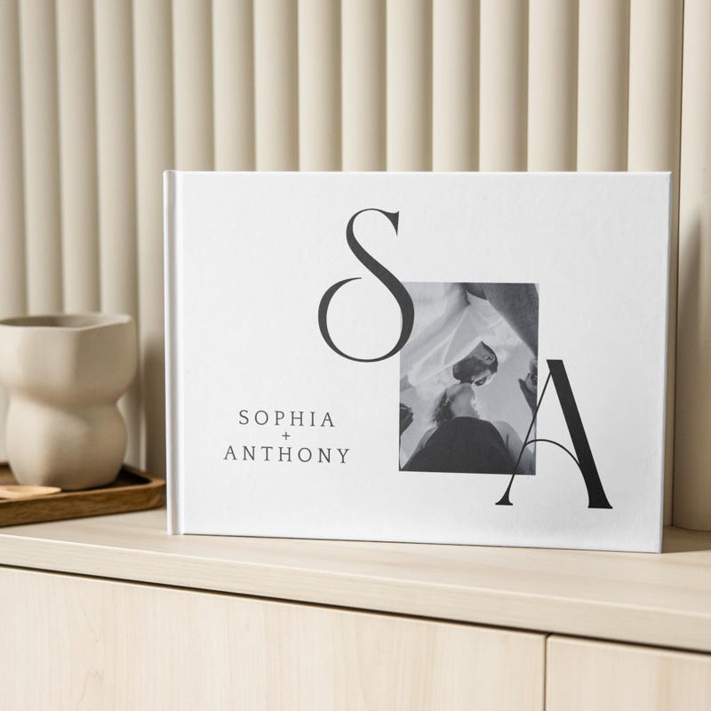 Initial Guest Book - Etsy