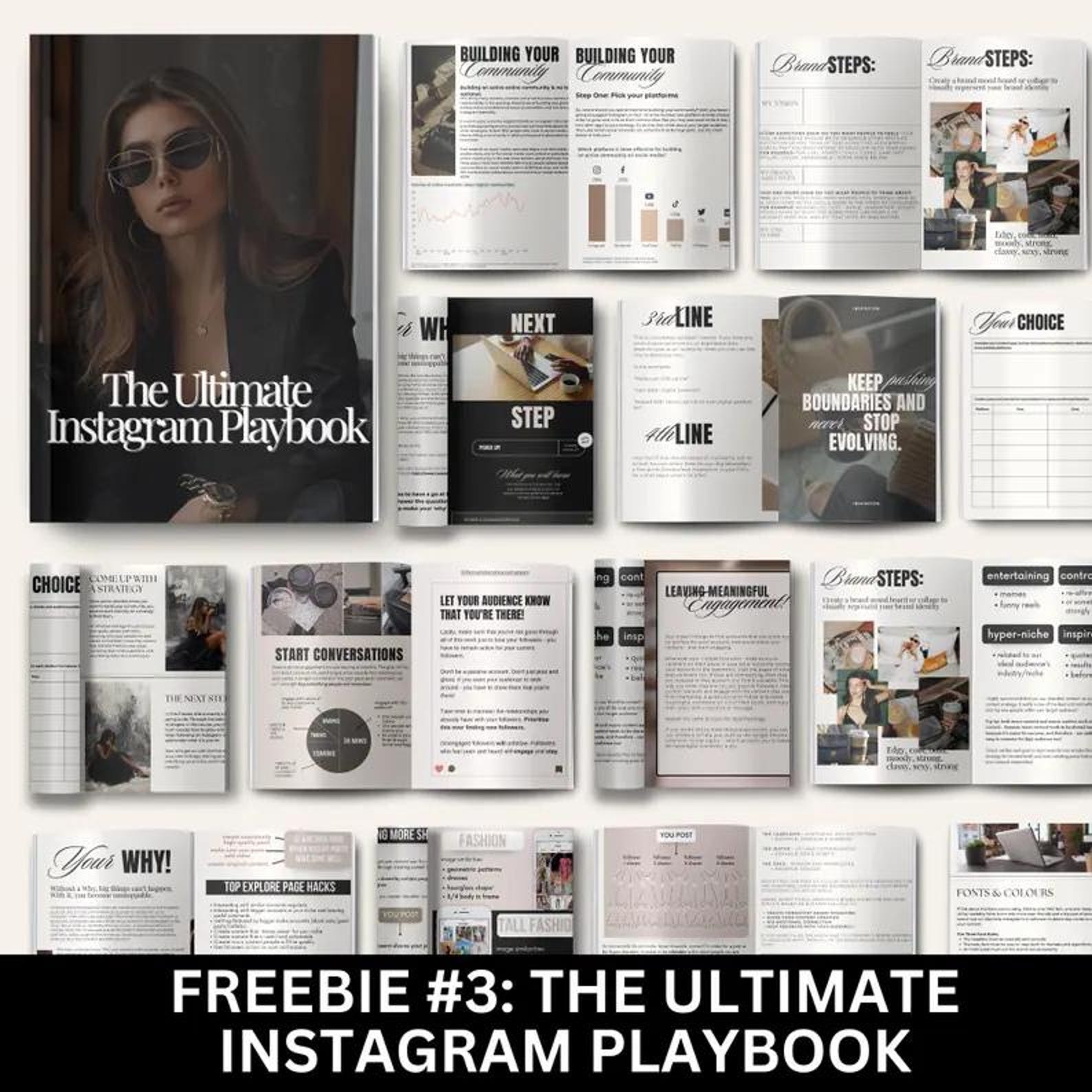 Instagram Carousel Template, Canva Carousel IG Template, Digital ...