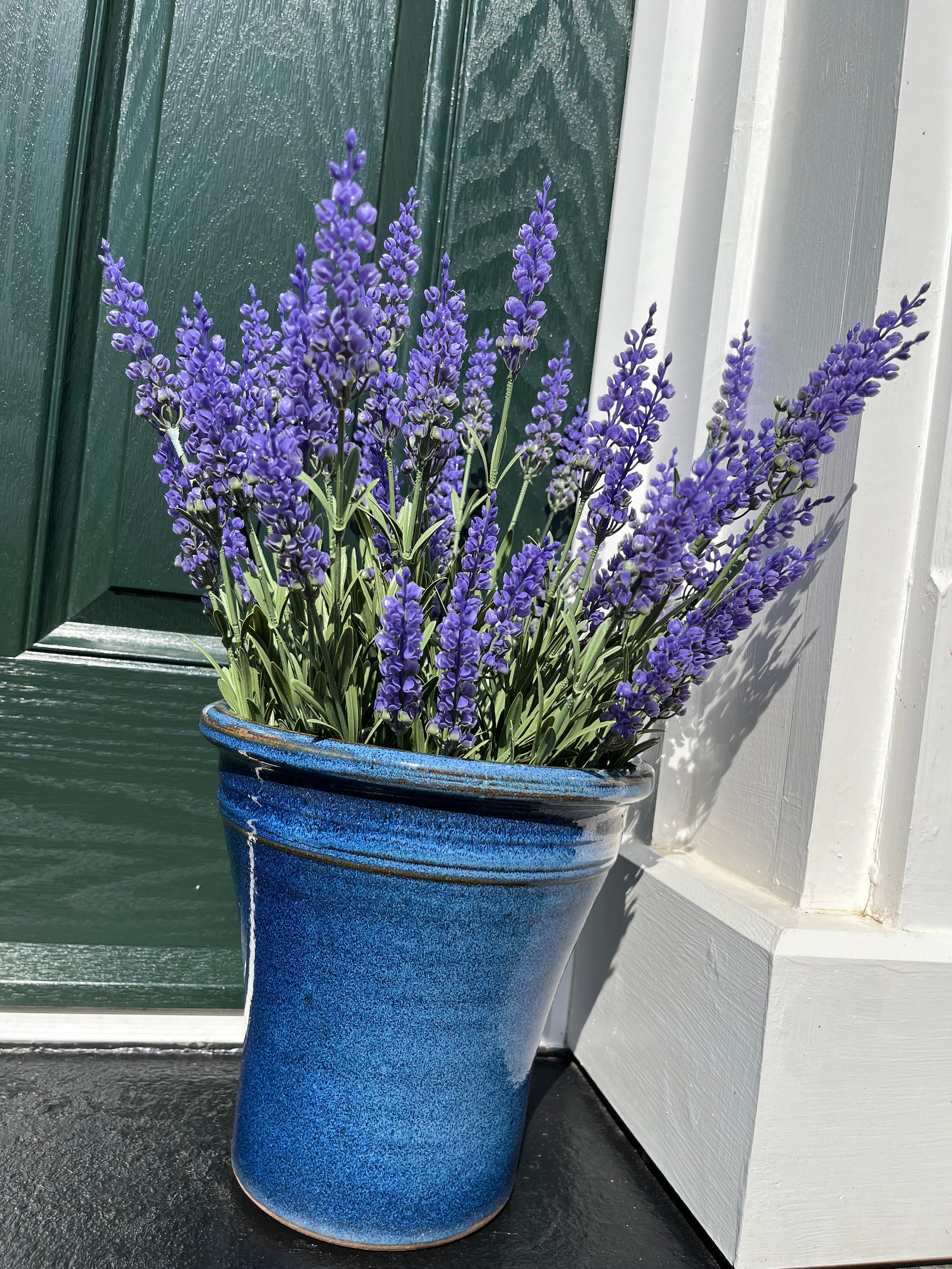 Artificial Lavender Bush, Purple and White, 47cm & 35cm - Etsy UK