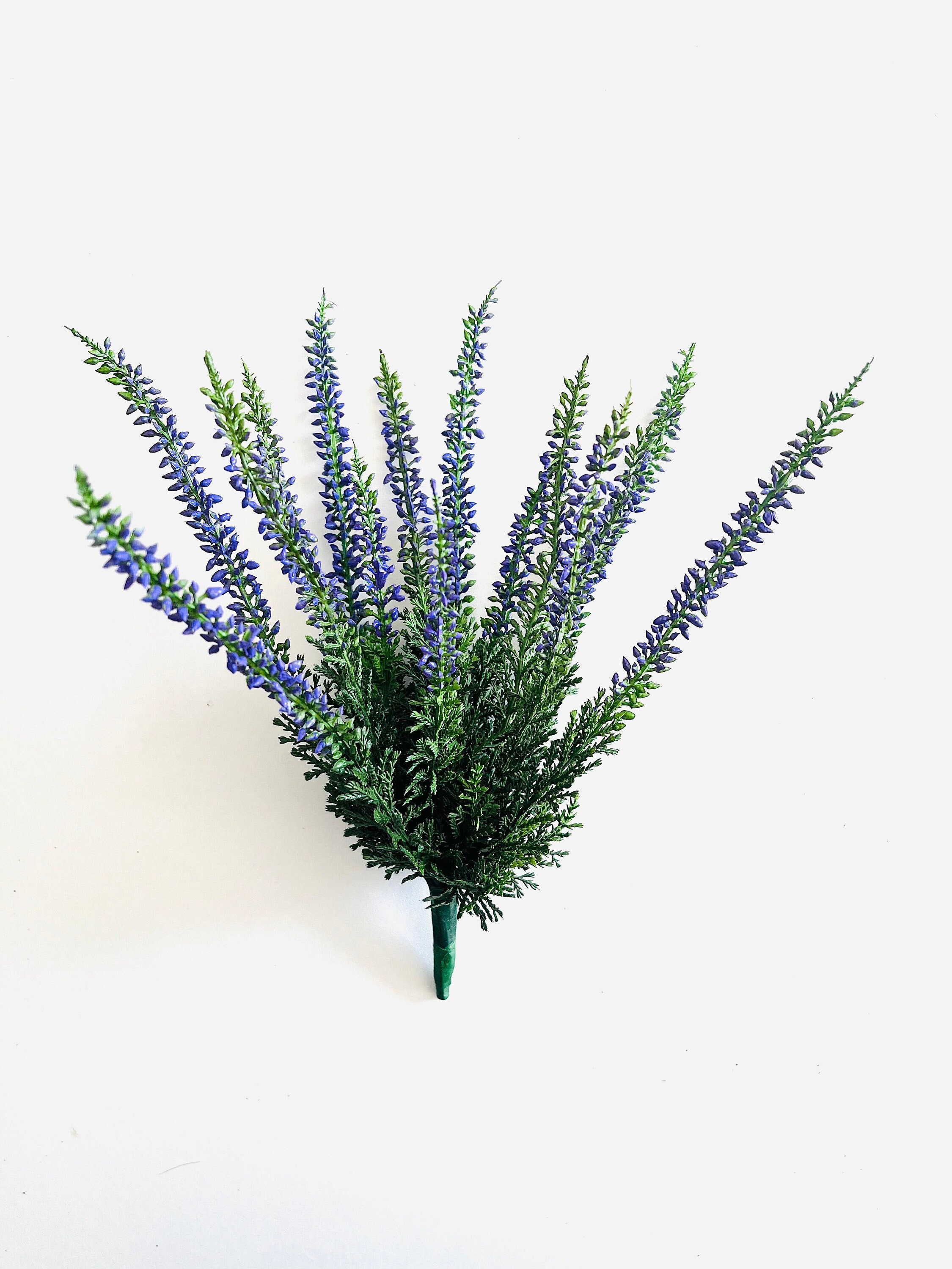 Artificial Heather (erica Calluna) Purple and Pink Outdoor Plant, 27cm ...