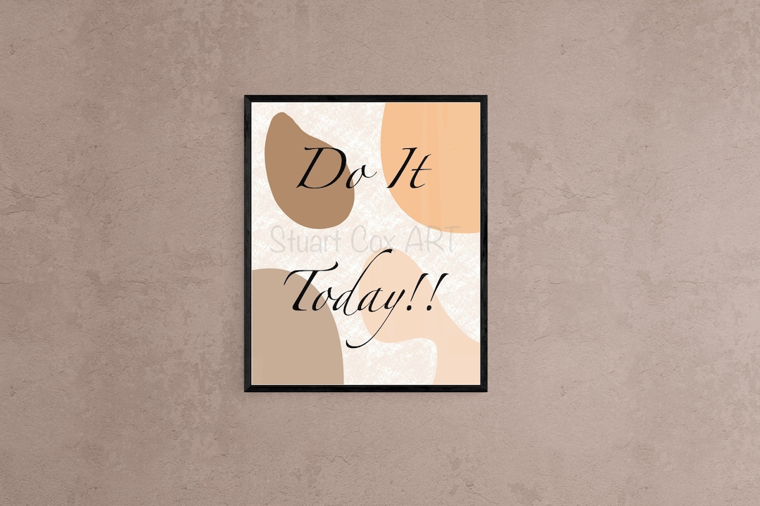 A4 Size Motivation/inspiration Quotation Contemporary Abstract - Etsy