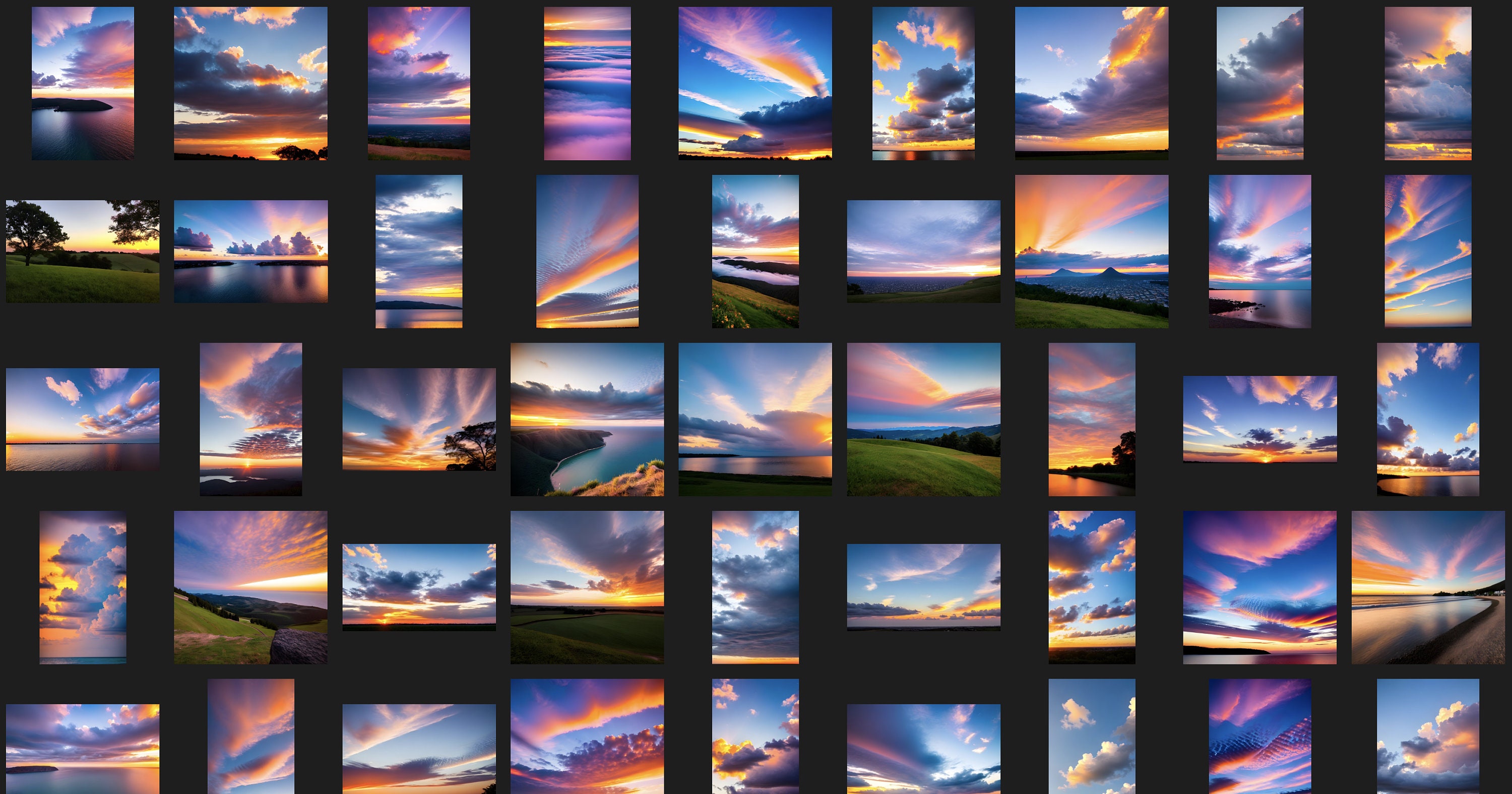 165 Sunset Sky Overlay Mega Pack - Etsy