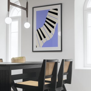 Piano Poster | Piano Keyboard Wall Art | Pianist Print | Music Poster ...